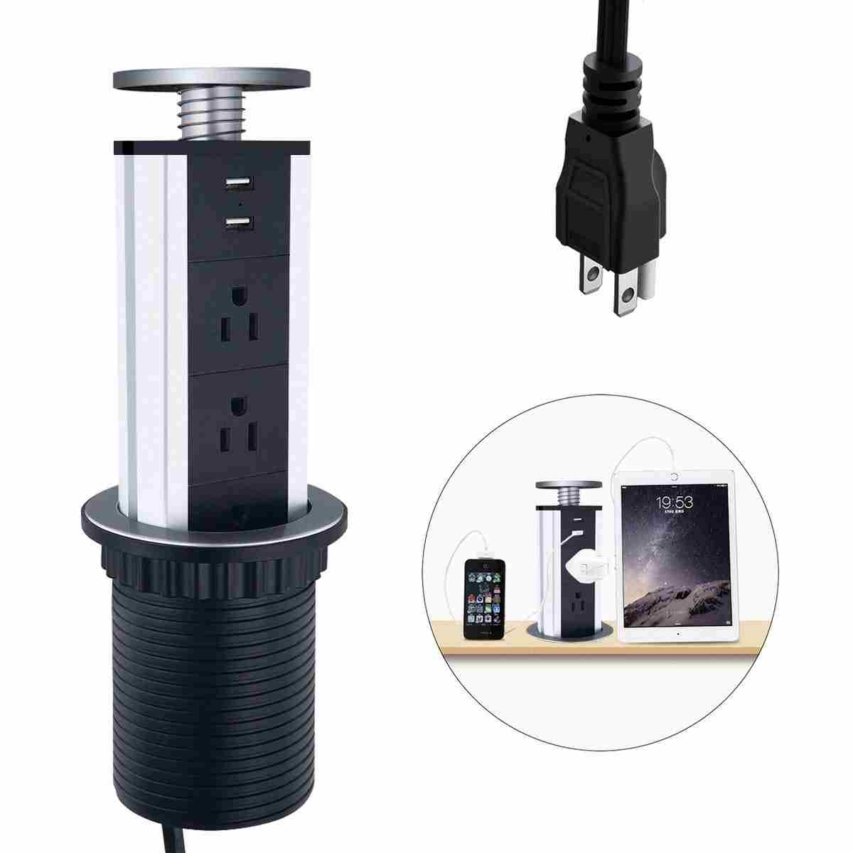 multicontacto torre para mesa → Yolkvisual Mx ® Monterrey #1